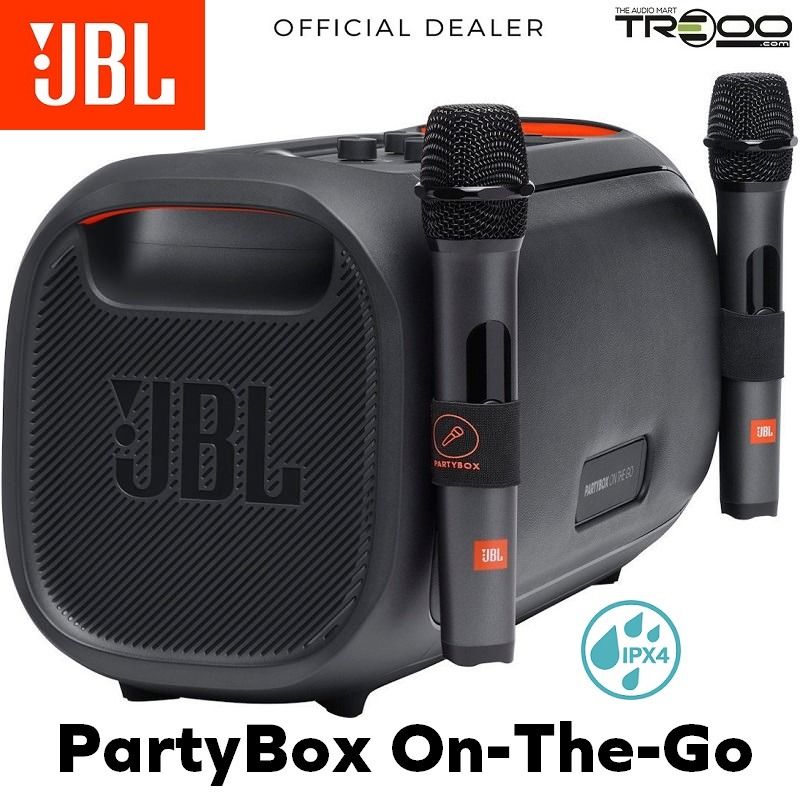 [Official] JBL PartyBox On-The-Go (OTG) Wireless Bluetooth Karaoke Portable Speaker with ...