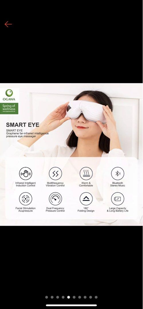Ogawa Smart Eye Massager, Health & Nutrition, Massage Devices on Carousell
