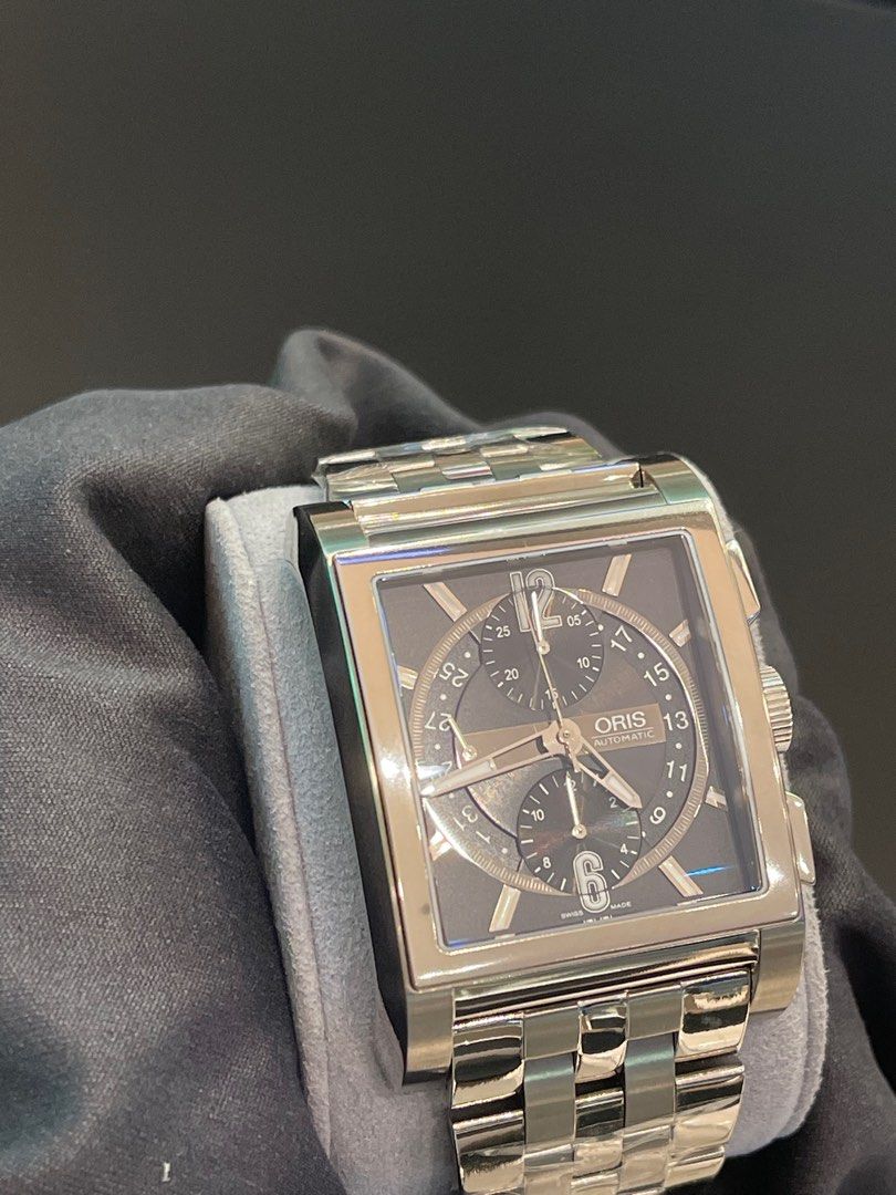 ORIS RECTANGULAR TITAN CHRONOGRAPH, Men's Fashion, Watches ...