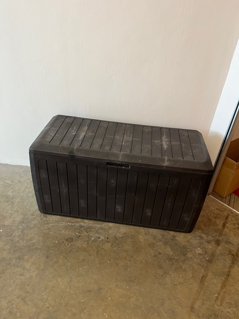 Outdoor storage box, Furniture & Home Living, Outdoor Furniture on ...