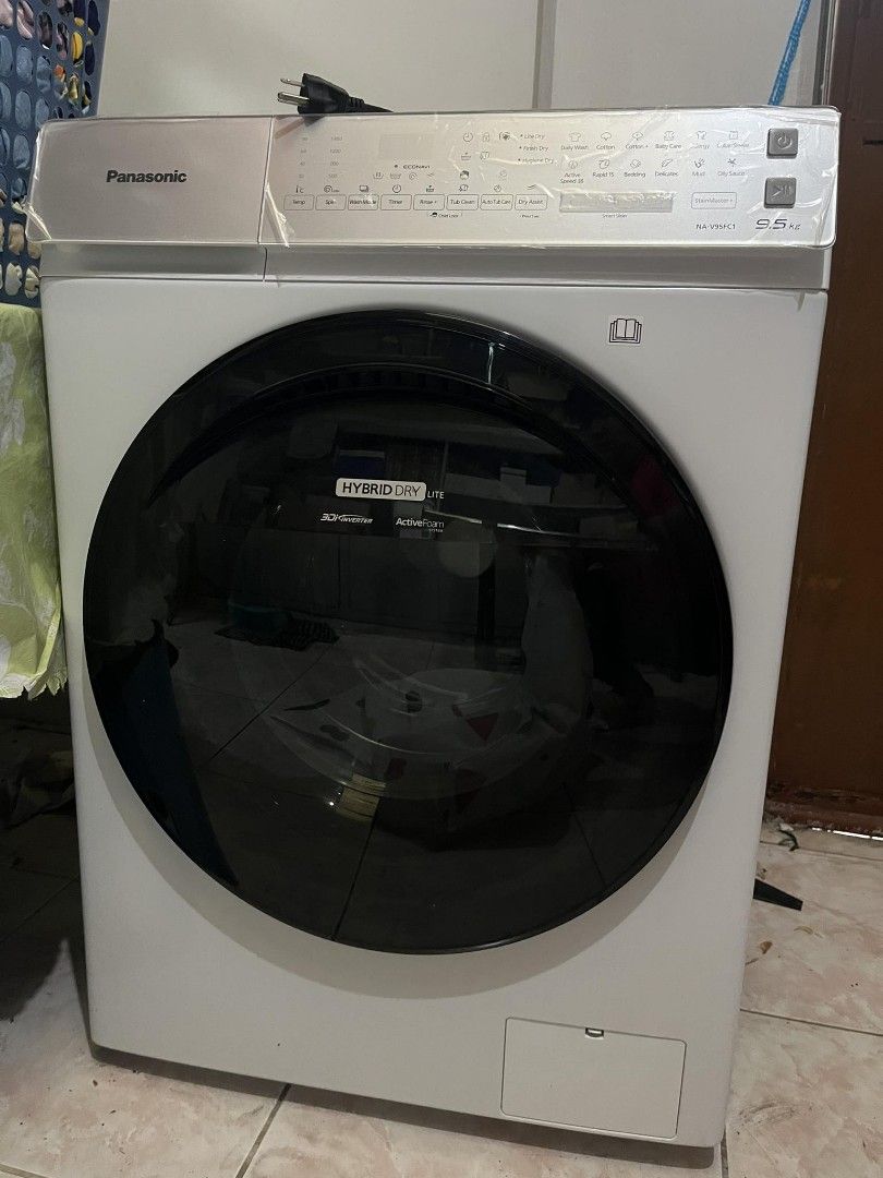 Panasonic AWM Frontload 9.5kg, TV & Home Appliances, Washing Machines ...