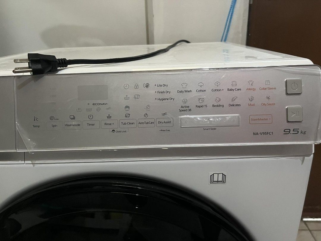 Panasonic AWM Frontload 9.5kg, TV & Home Appliances, Washing Machines ...