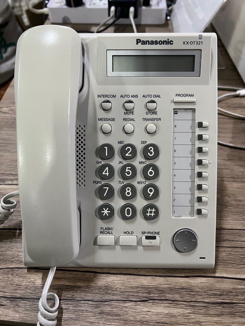 Panasonic business landline phone, digital office phone with LCD, intercom, speaker phone eight ...