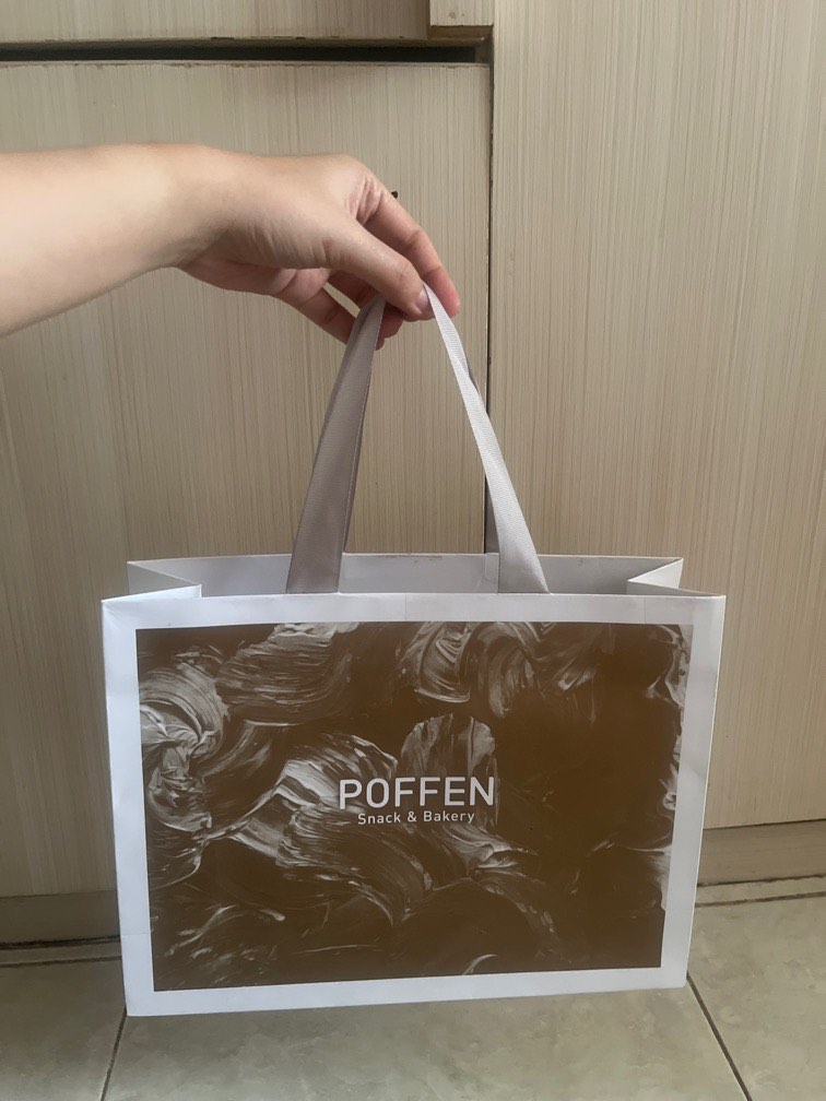 Paper Bag Poffen Bakery, Fesyen Wanita, Tas & Dompet di Carousell