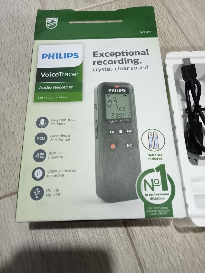 philips voice tracer Dvt1150, Audio, Voice Recorders on Carousell