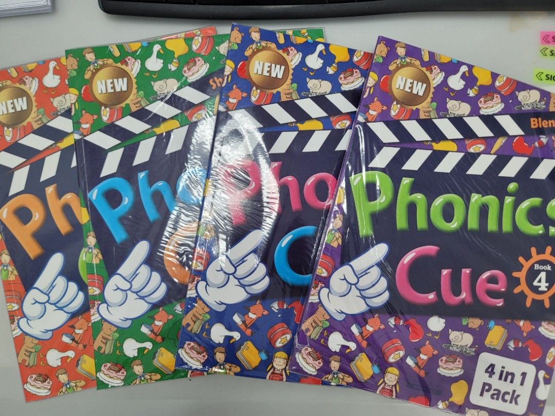 Phonics Cue book 1 to 4, 興趣及遊戲, 書本 & 文具, 小朋友書 - Carousell