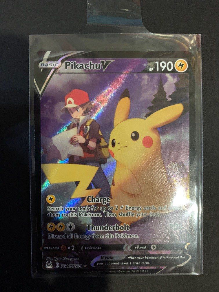 Pikachu V full art CHR lost origin, Hobbies & Toys, Toys & Games on ...