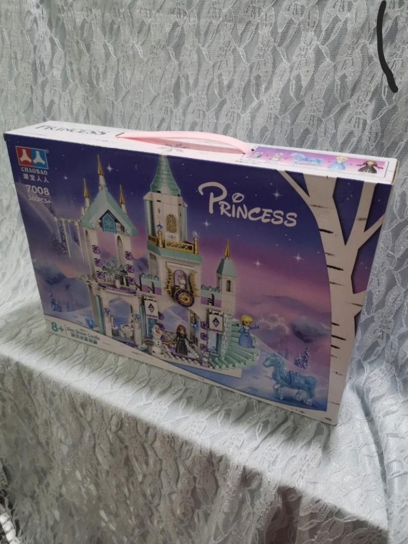 Princess Castle Building Blocks Frozen Elsa Anna Girls toys lego ...