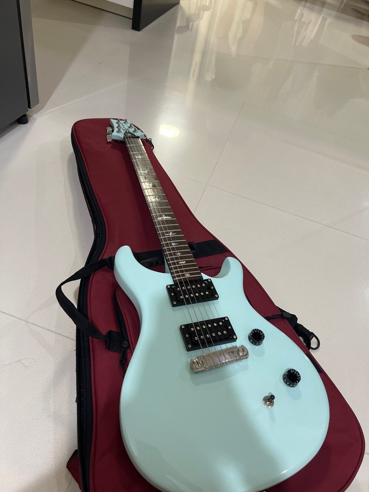 PRS SE Tim Mahoney Baby Blue Guitar, Hobbies & Toys, Music & Media ...