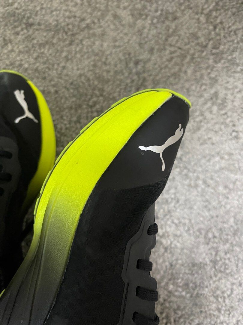 Puma Nitro Elite Carbon Black Green 377090-01, Men's Fashion, Footwear ...