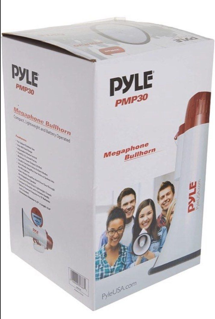 Pyle-Pro PMP30 Professional Megaphone/Bullhorn with Siren, Audio ...