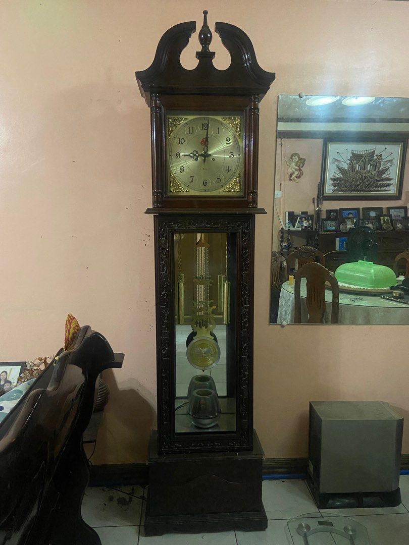R are Vintage Shanghai 555 Grand Father Clock, Furniture & Home Living ...