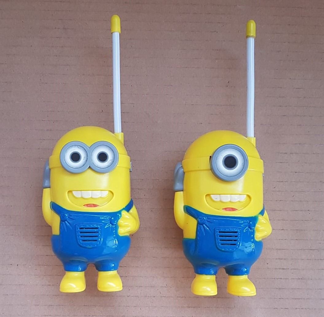Rare Minion Collectibles, Minion Walkie Talkie Set, 2 Minion Figures ...