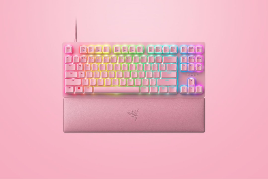 Pink Keyboard Pink Razer Keyboard Razer Pink Huntsman V3 Tenkeyless ...