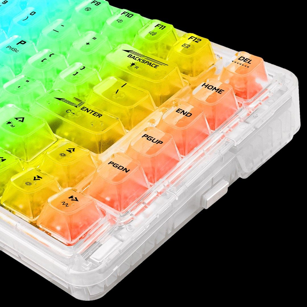 Redragon Elf Pro 有線。藍牙。2.4g無線水晶軸電競打機鍵盤Keyboard, 電腦＆科技, 電腦周邊及配件, 電腦鍵盤及相關 ...