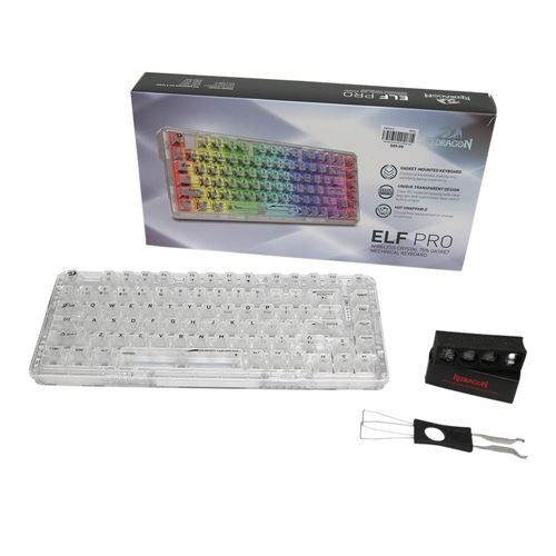Redragon Elf Pro 有線。藍牙。2.4g無線水晶軸電競打機鍵盤Keyboard, 電腦＆科技, 電腦周邊及配件, 電腦鍵盤及相關 ...