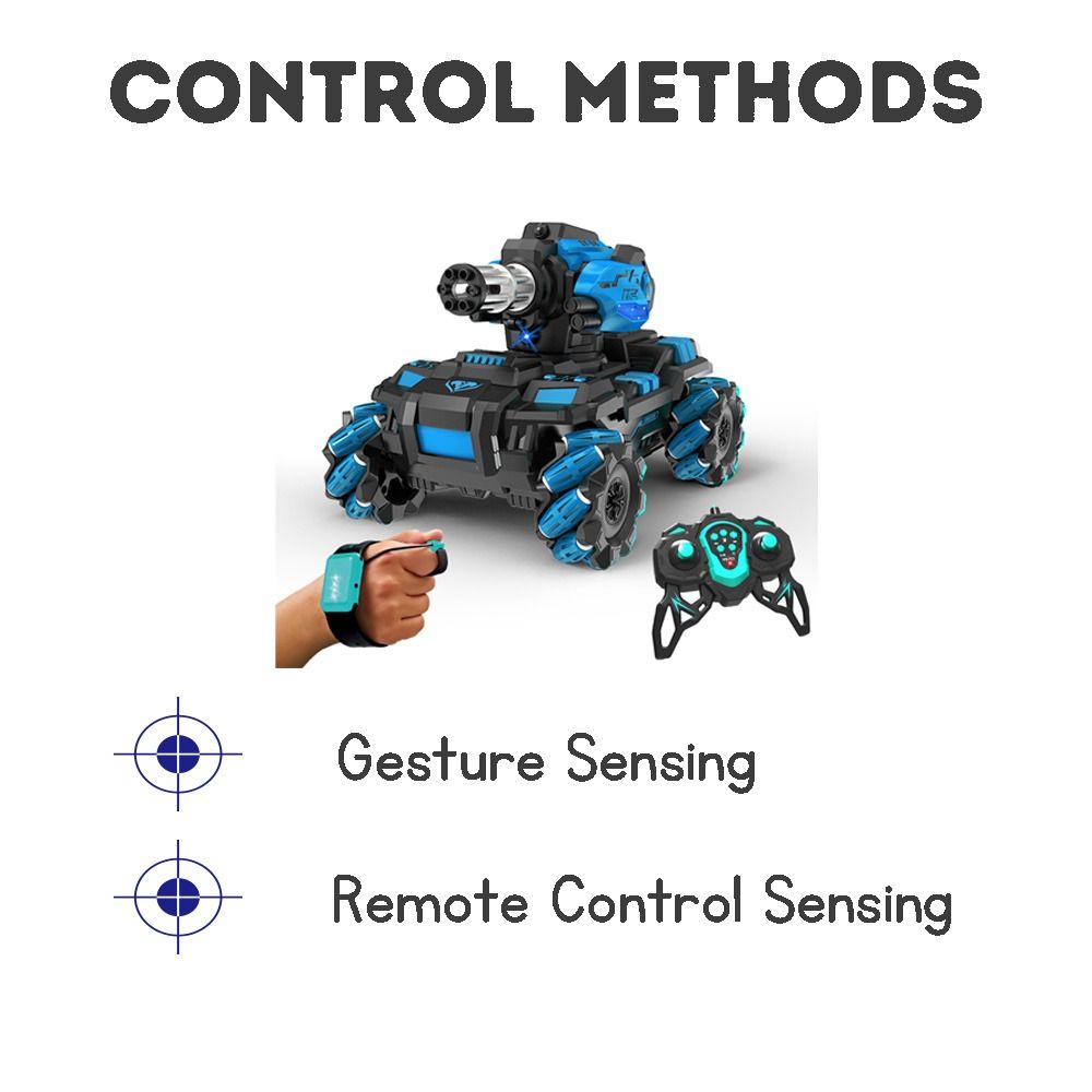 Remote Control Tank with Gesture and Remote Sensing for Water Bullet ...