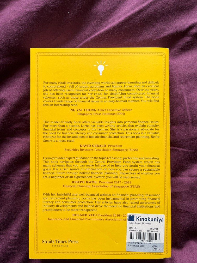 Retire Smart by Lorna Tan, Hobbies & Toys, Books & Magazines, Fiction ...