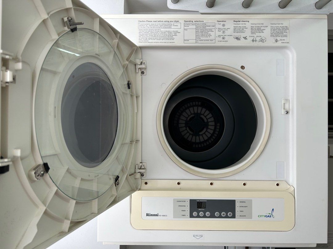 Rinnai RD-600CG Gas Clothes Dryer, TV & Home Appliances, Washing ...