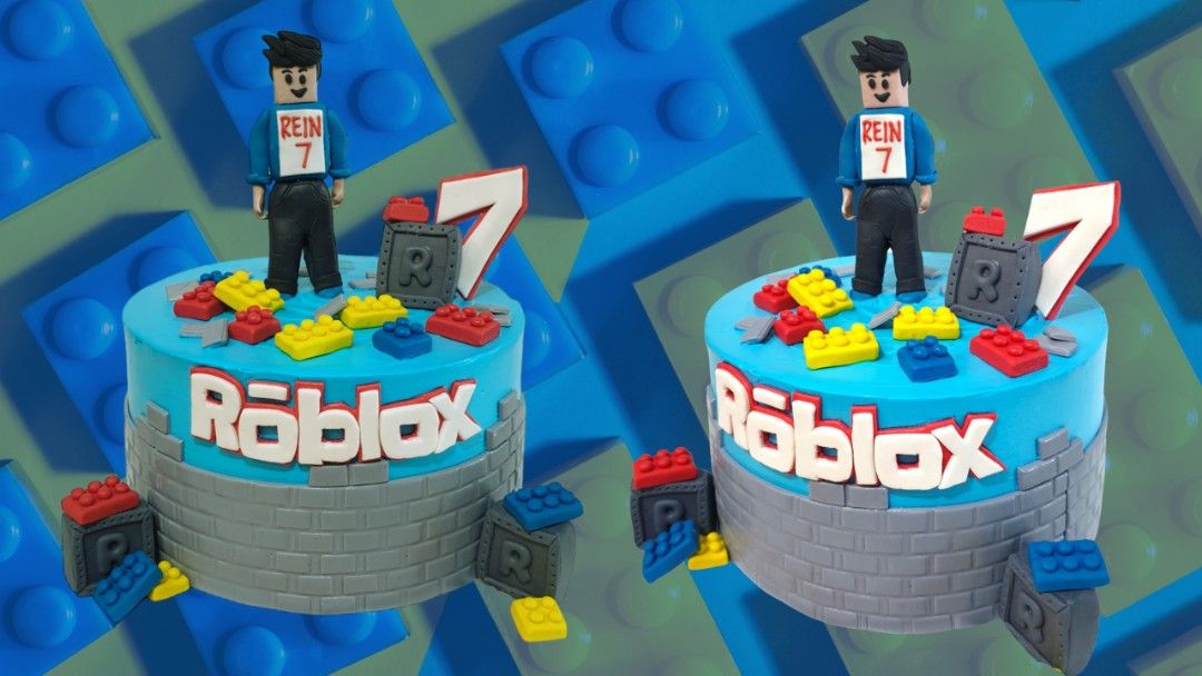 Roblox Lego Cake, Food & Drinks, Homemade Bakes on Carousell
