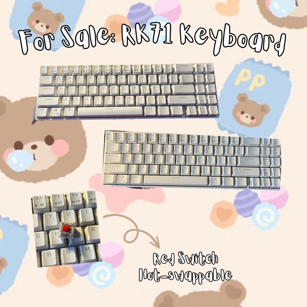 Royal Kludge RK71 Mechanical Keyboard, Computers & Tech, Parts ...