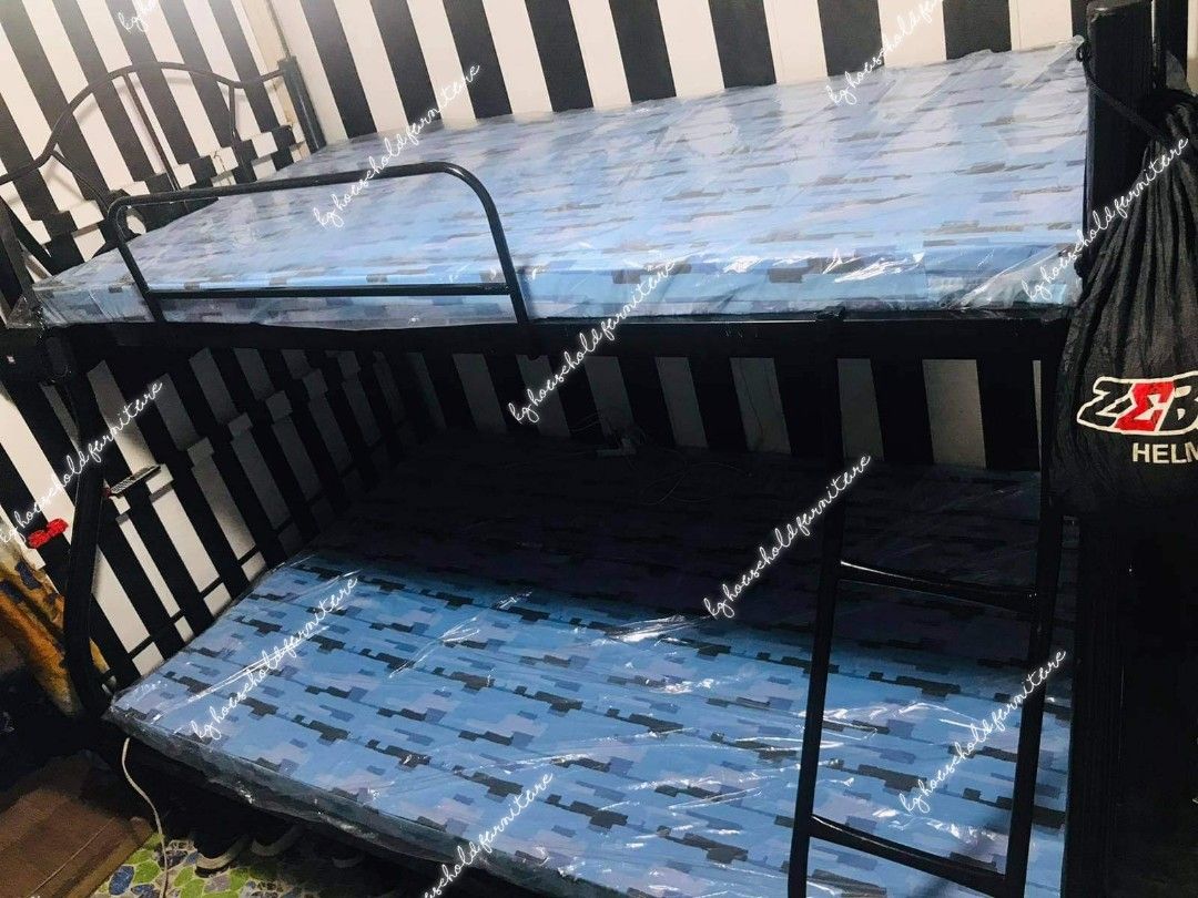 R-type double deck set with uratex foam ( double size lower bed 46*48 ...