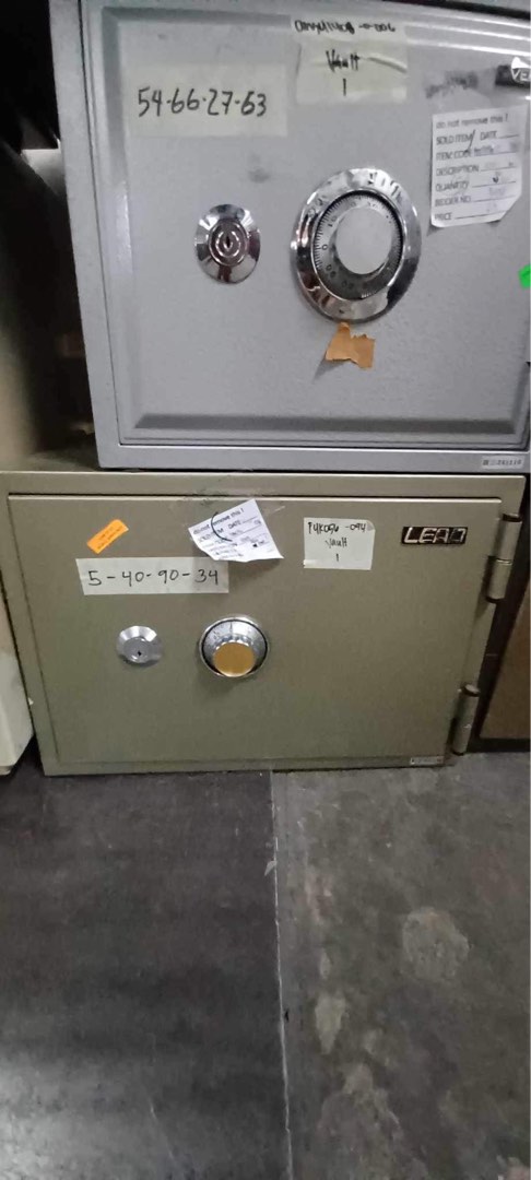 Safety Vault with Key and Number Combinations, Heavy Duty Wheels, 2 Hrs ...