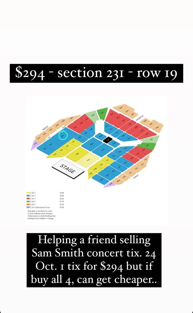 Sam Smith Concert at Singapore Indoor Stadium, Tickets & Vouchers ...