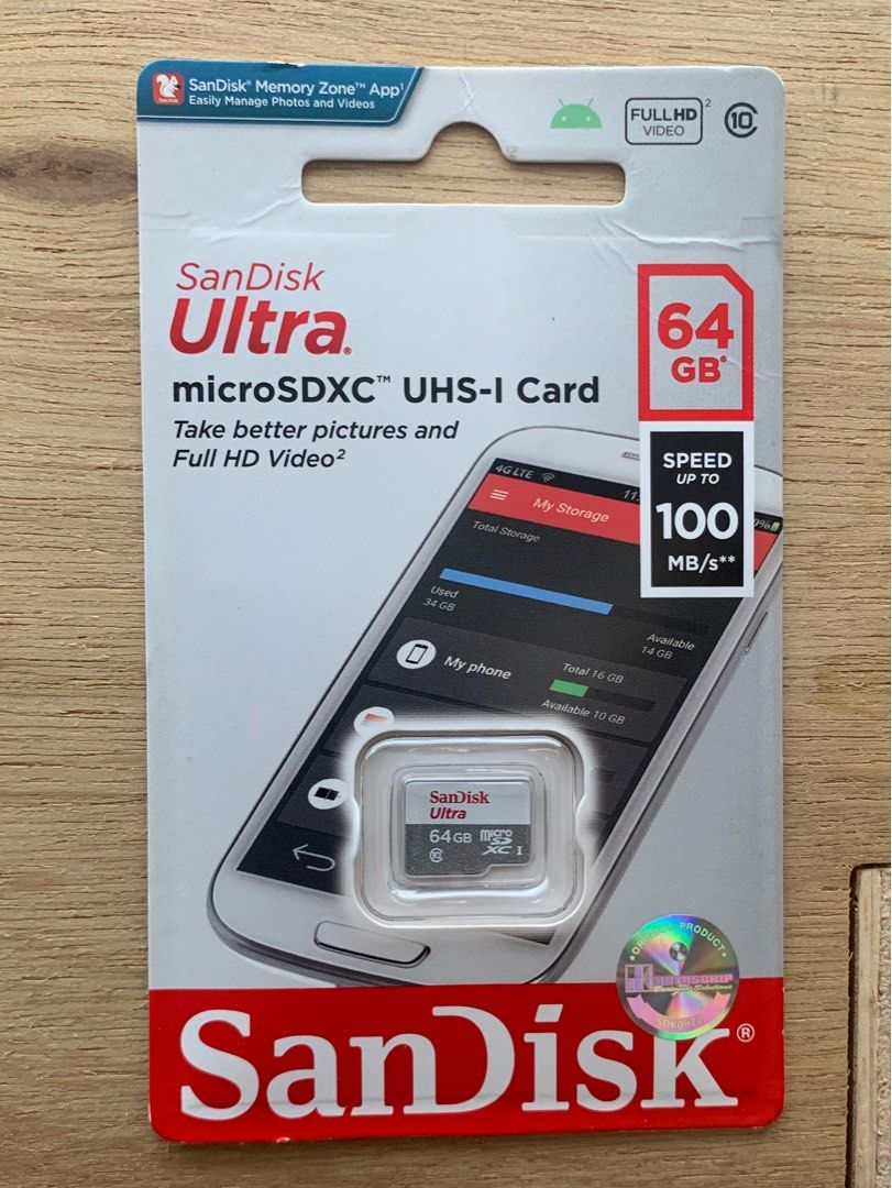 SanDisk Ultra MicroSD Card 64 GB - 100 mb/s, Jasa, Elektronik dan perbaikan alat elektronik di ...
