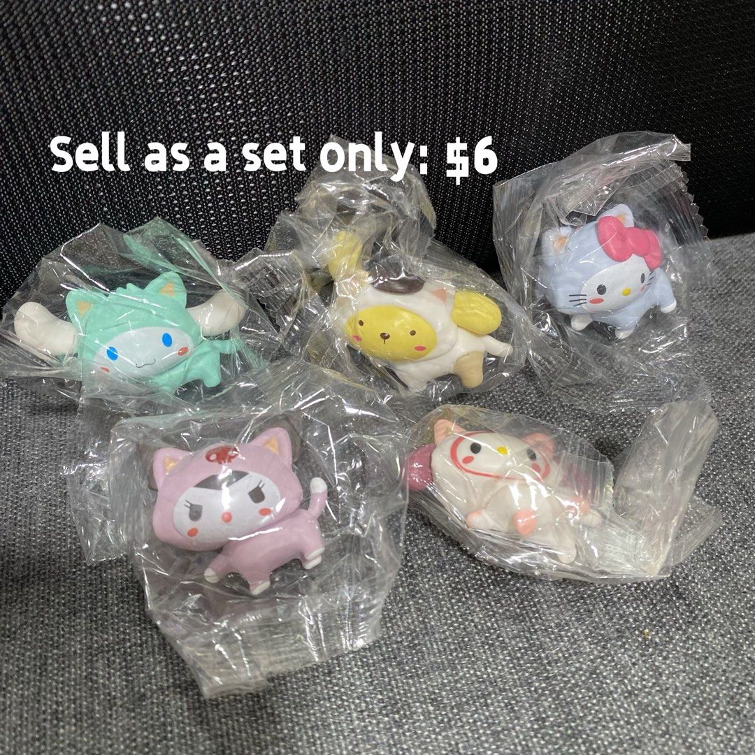 Sanrio characters mini figurine blindbox kid gifts diy decorations ...