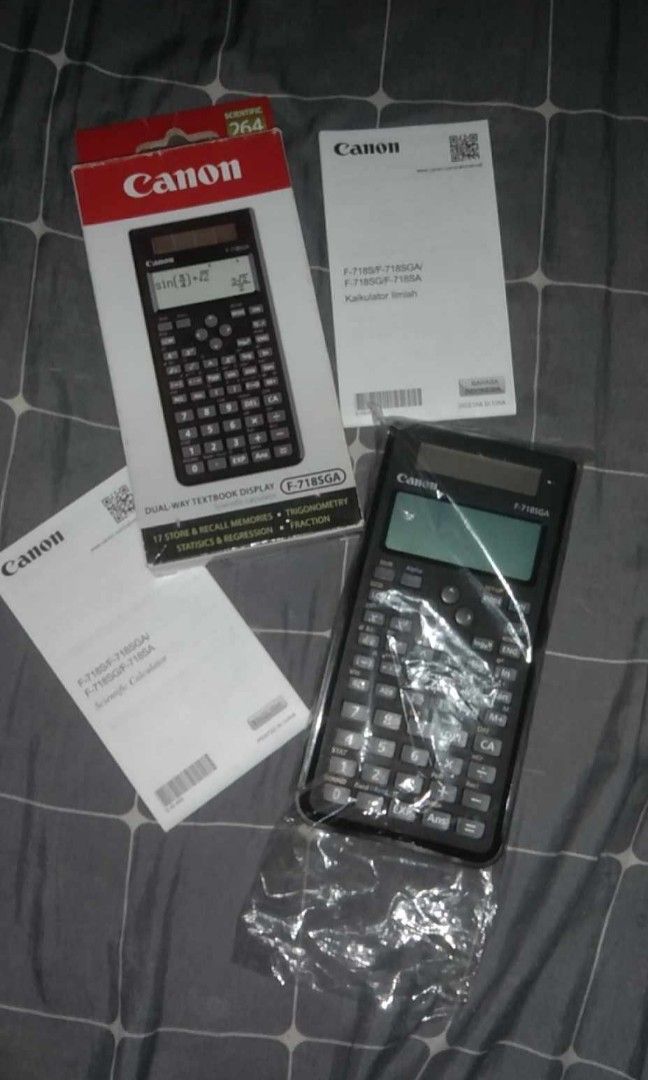 AUTHENTIC CANON F-718SGA SCIENTIFIC CALCULATOR, Computers & Tech ...