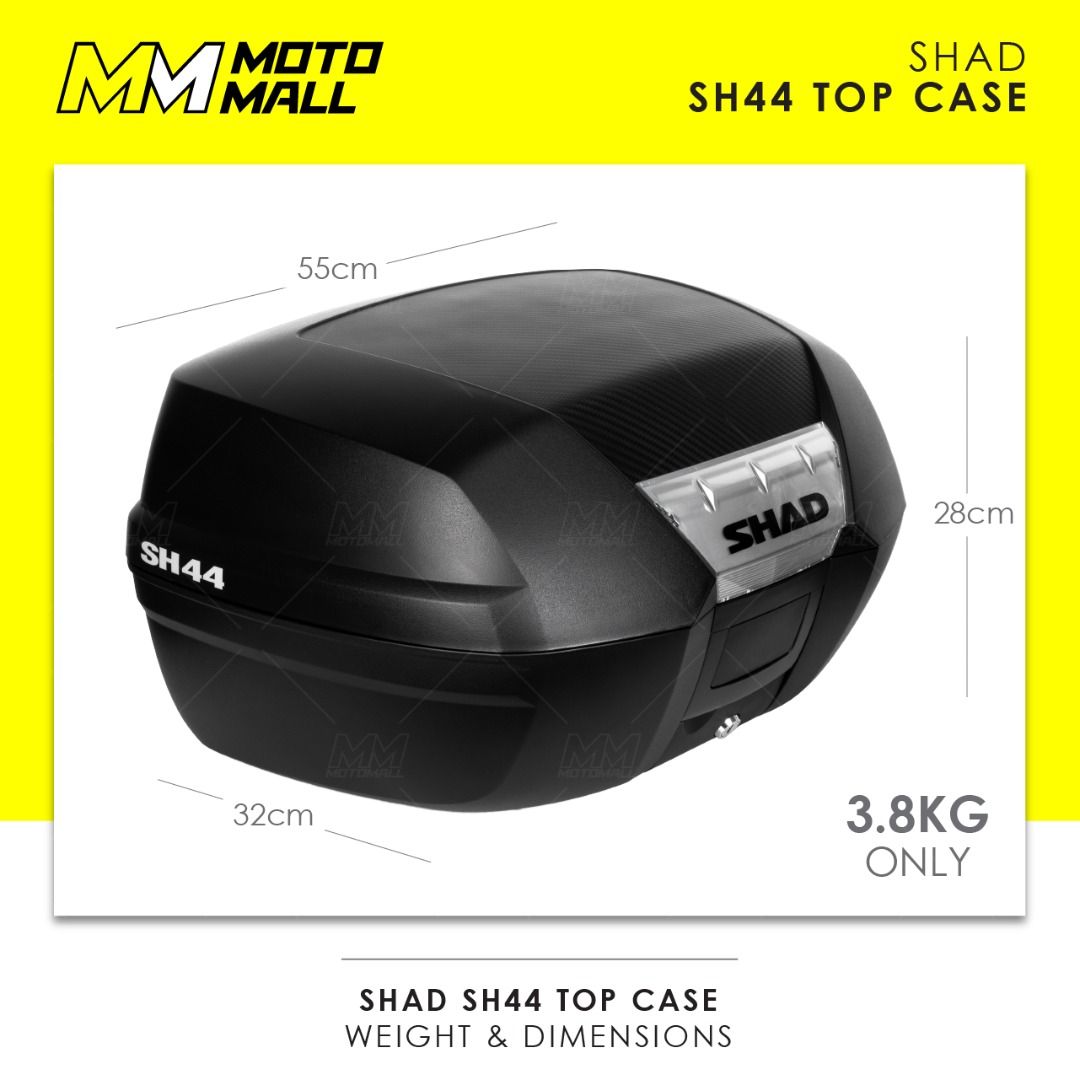 Shad SH44 Motorcycle/Scooter Top Box, Motorcycles, Motorcycle ...