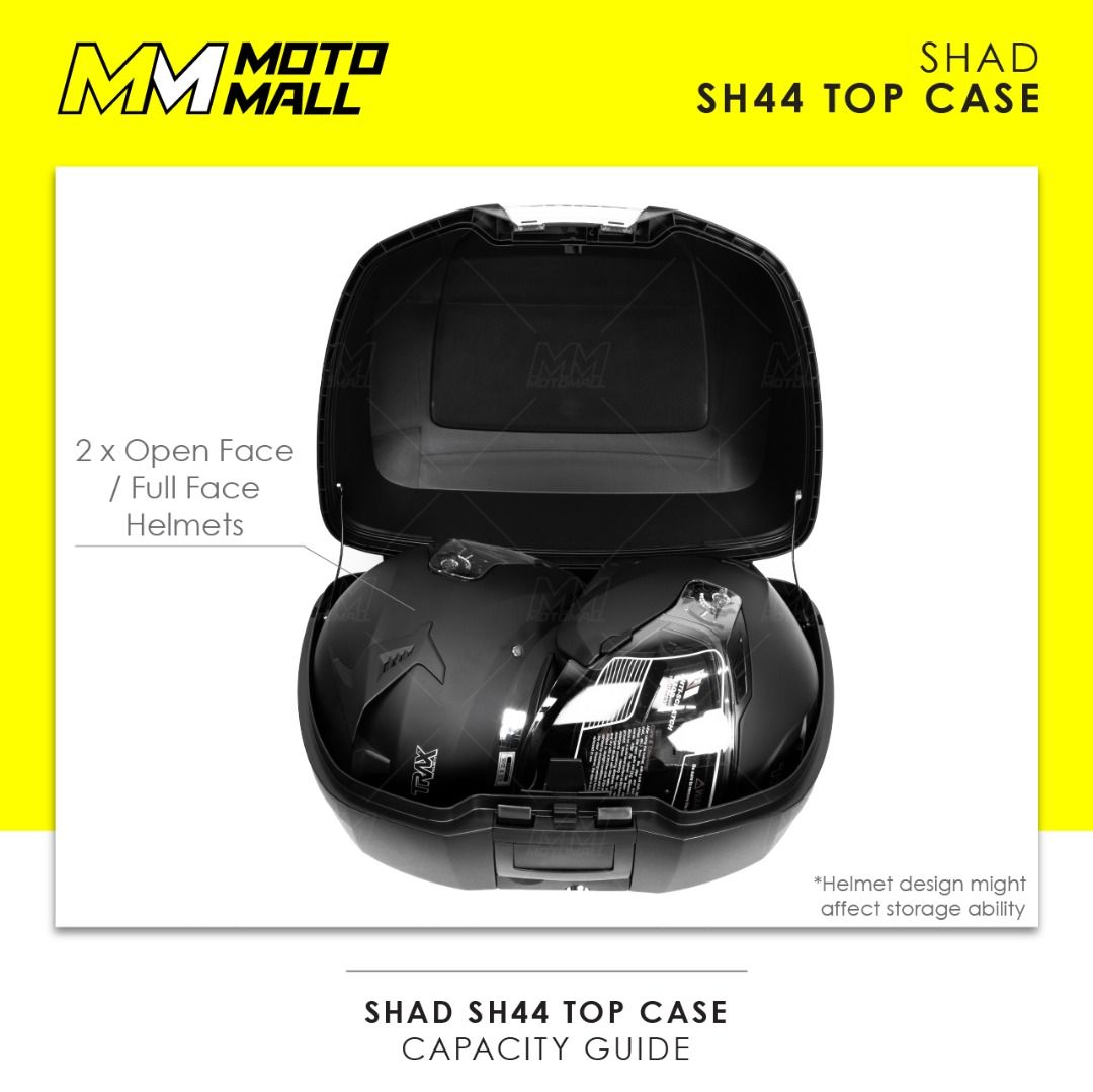 Shad SH44 Motorcycle/Scooter Top Box, Motorcycles, Motorcycle ...