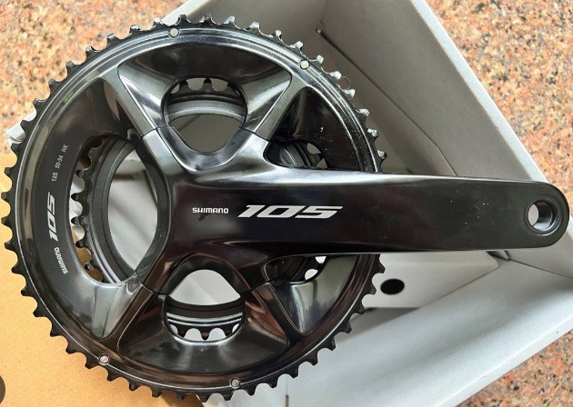 Shimano 105 r7100 di2 12 speed crankset 50t 160mm, Sports Equipment ...