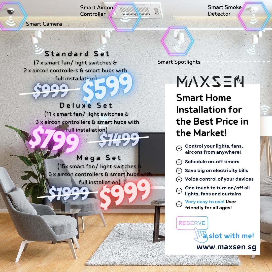 Smart Home Packages Solutions Installation for smart switches, smart ...