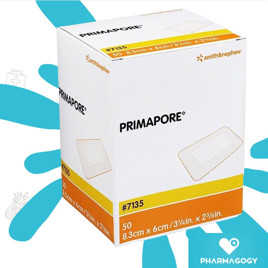 SMITH & NEPHEW PRIMAPORE 8.3cm x 6cm, 50pc/bx Smith and Nephew ...