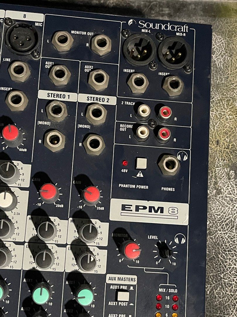 SOUNDCRAFT EMP8 mixer, Audio, Soundbars, Speakers & Amplifiers on Carousell