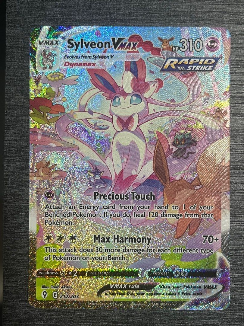 Sylveon VMax AA Alt Art Evolving Skies, Hobbies & Toys, Toys & Games on ...