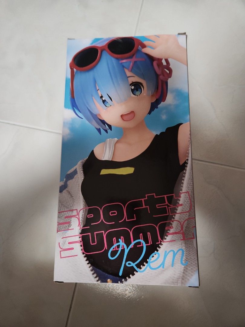 Taito Rem Sporty Summer Ver Precious Figure Re:Zero, Hobbies & Toys ...