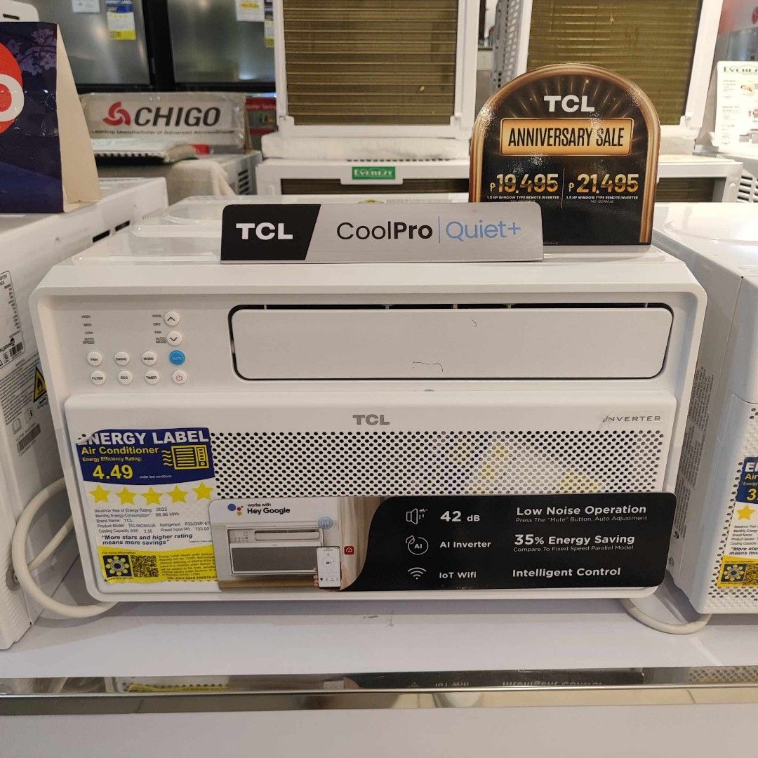 Tcl Window Type Air Con Inverter And Non Inverter Brand New Sealed On