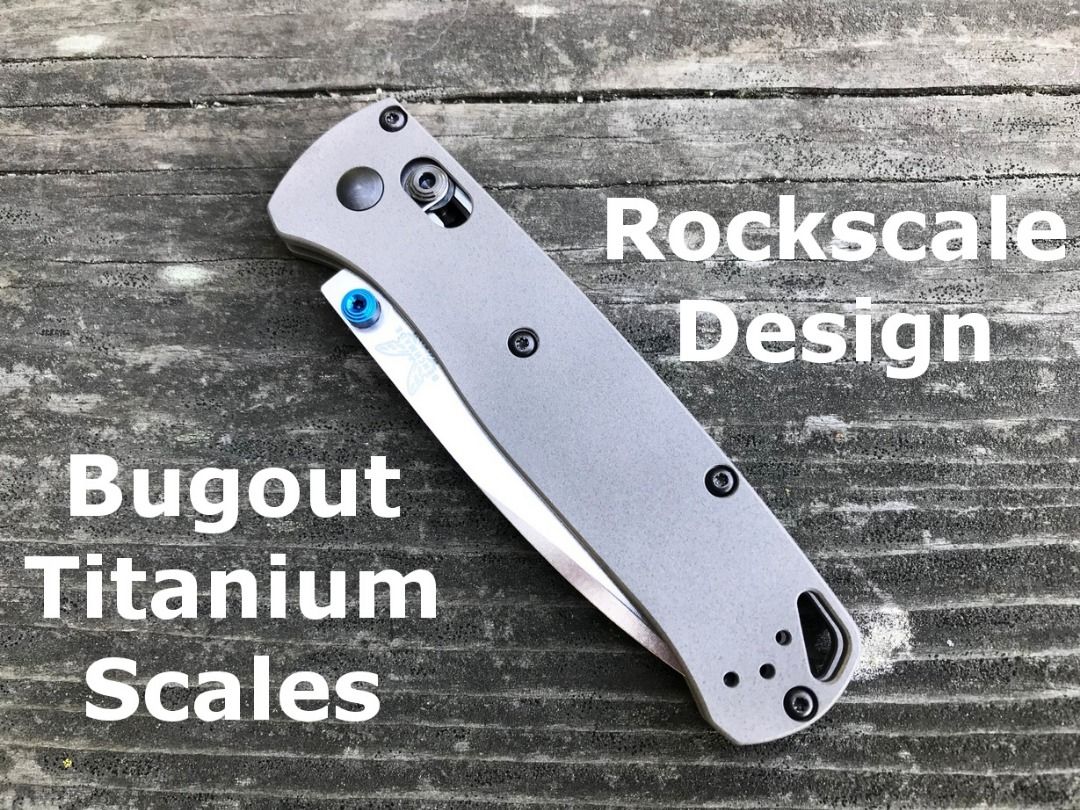Titanium Scales for Benchmade Bugout 535 (with Lanyard Hole) (SCALES ...