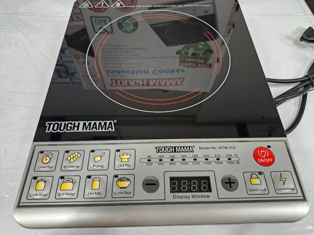 Tough Mama Crystal Plate Induction Cooker with Free Pot NTM-IC2, TV ...