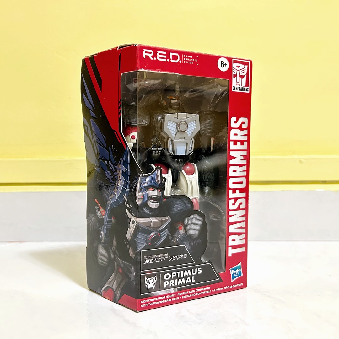 Transformers RED Optimus Primal, Hobbies & Toys, Toys & Games on Carousell