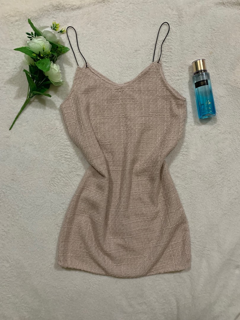 Tweed String Dress on Carousell