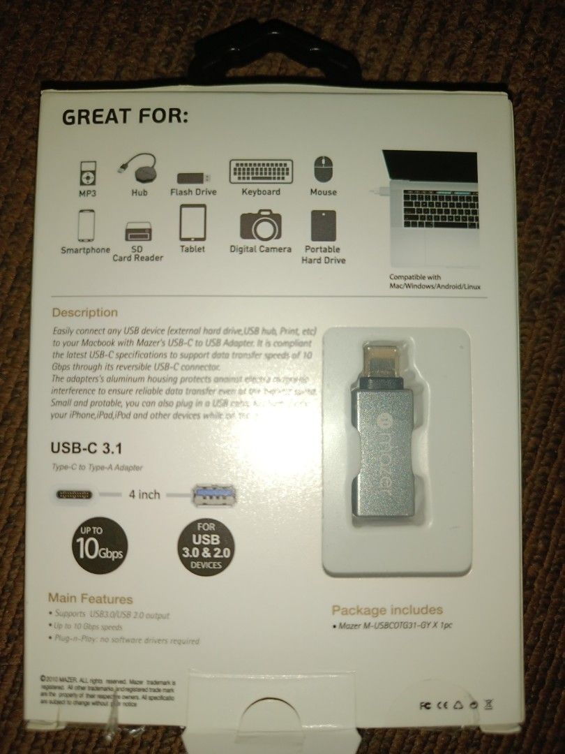 USB-C OTG pro Adapter, Computers & Tech, Parts & Accessories, Other ...