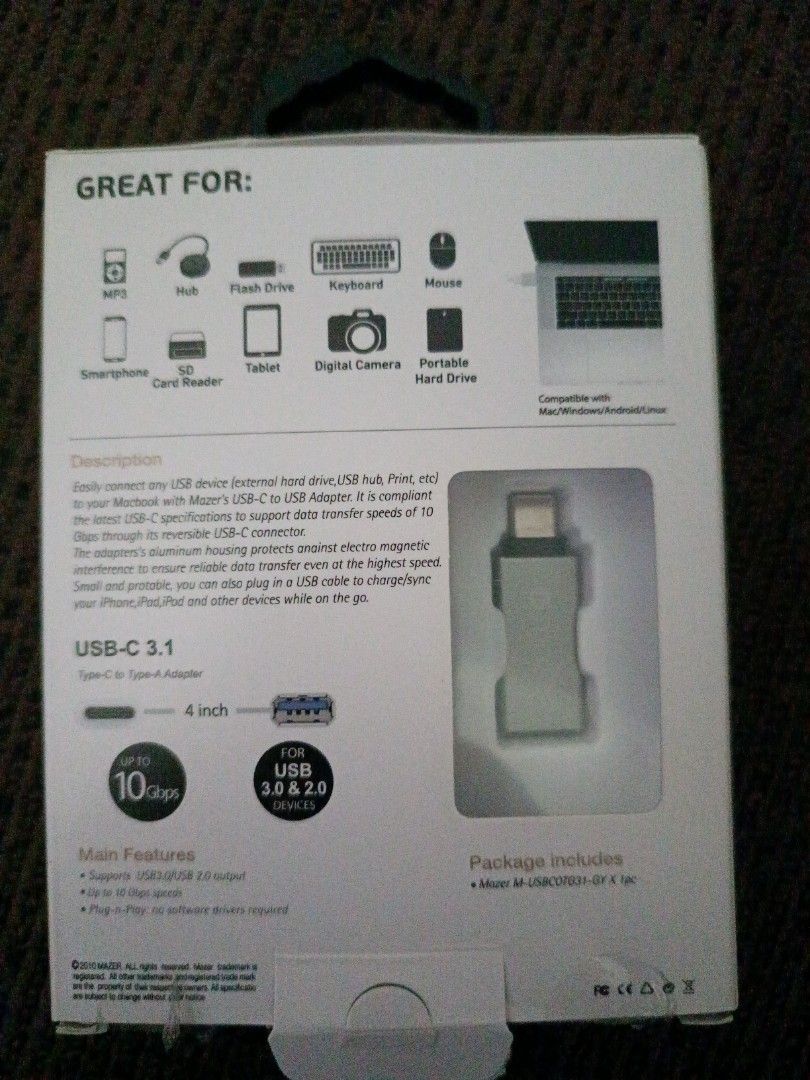 USB-C OTG pro Adapter, Computers & Tech, Parts & Accessories, Other ...