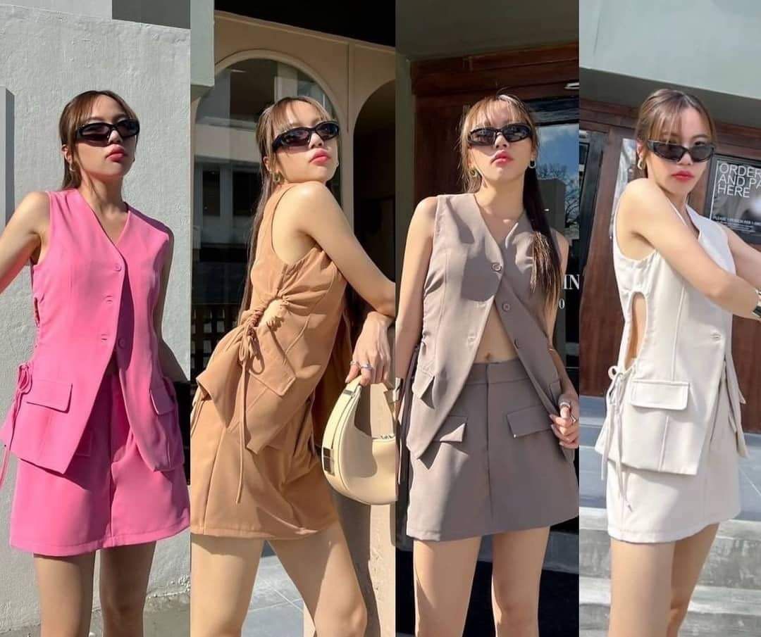 Vest and Skort Set, Women's Fashion, Dresses & Sets, Sets or ...