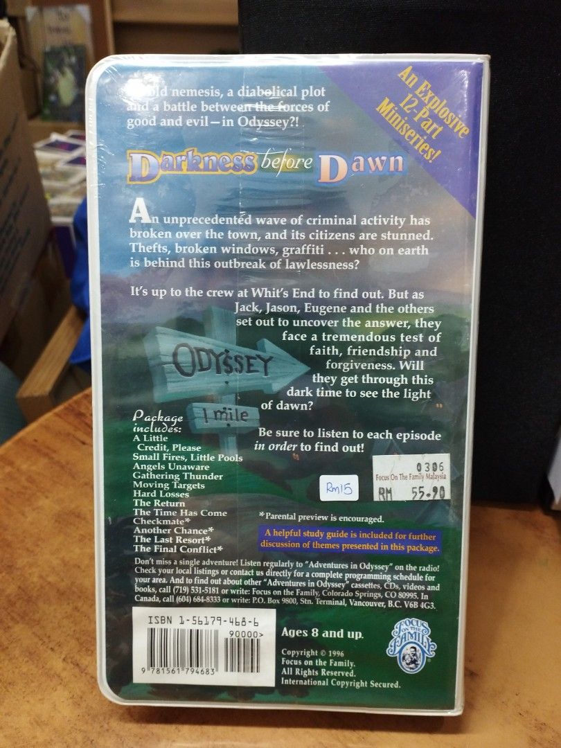(VHS) Adventures in Odyssey : Darkness Before Dawn, Hobbies & Toys ...