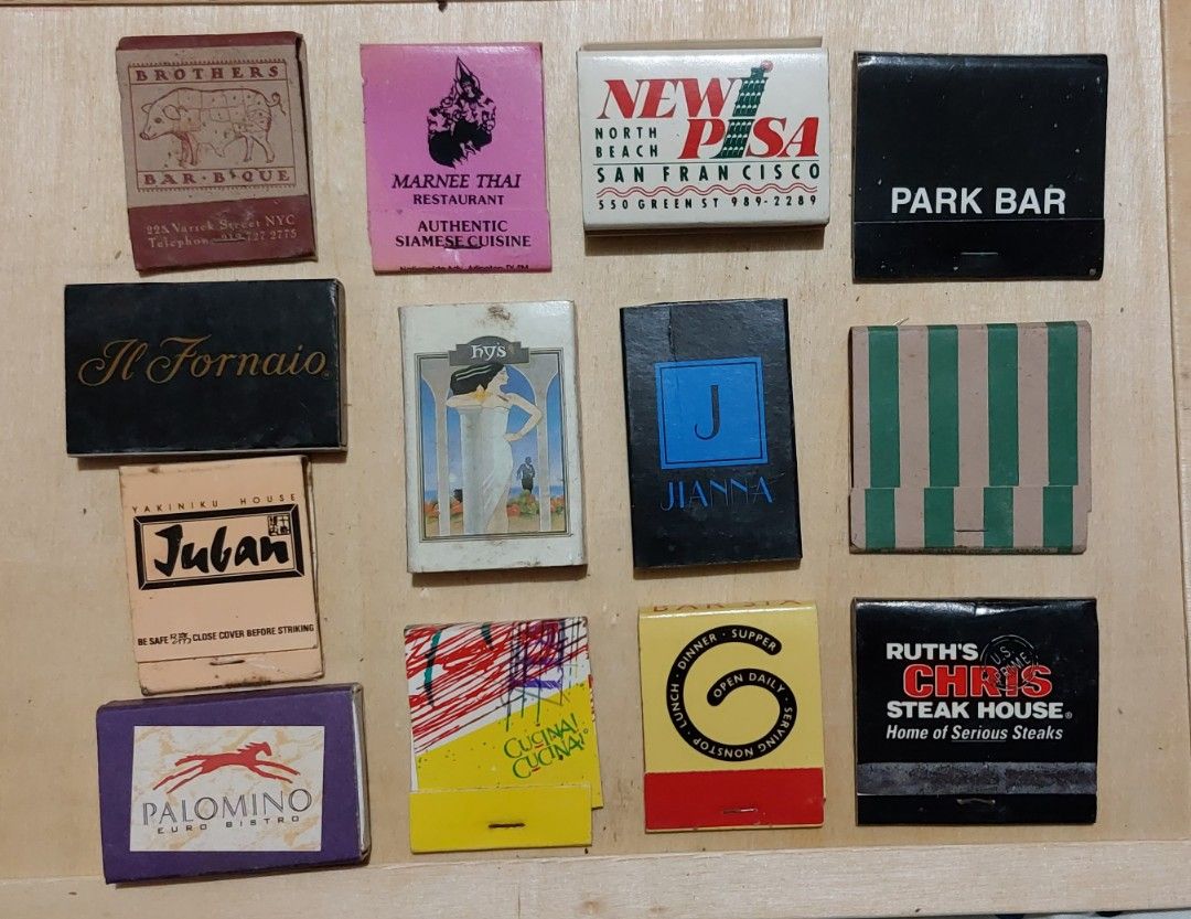 Vintage Collectible Souvenir Hotel Inns Restaurants Bars Cafe Matches ...
