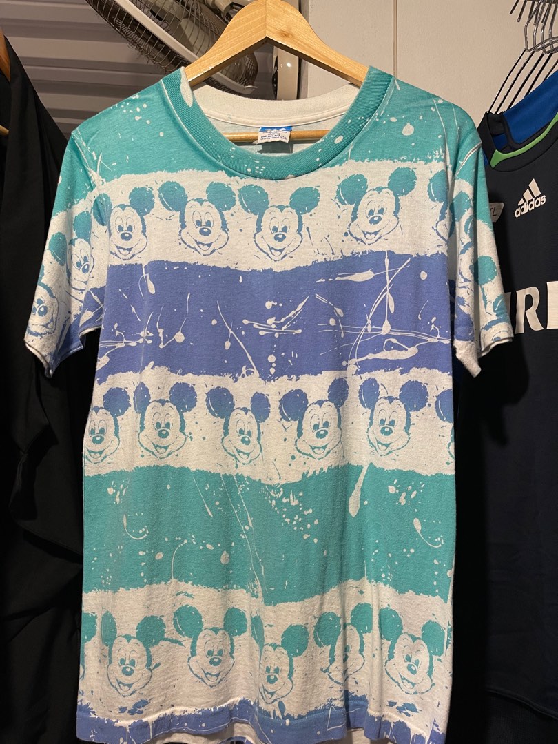 Vintage Mickey Mouse AOP, Men's Fashion, Tops & Sets, Tshirts & Polo ...